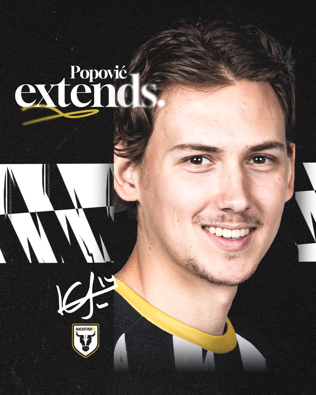 Popovic Extends Stay at the Bulls - Macarthur FC